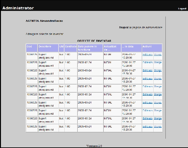 Aplicatie software pentru evidenta mijloacelor fixe si a obiectelor de ...